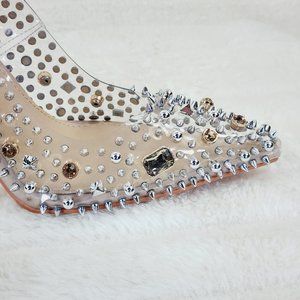 AKIRA | Shoes | Spicy Spike Stiletto Pvc Clear Jelly Pumps Azalea Wang ...